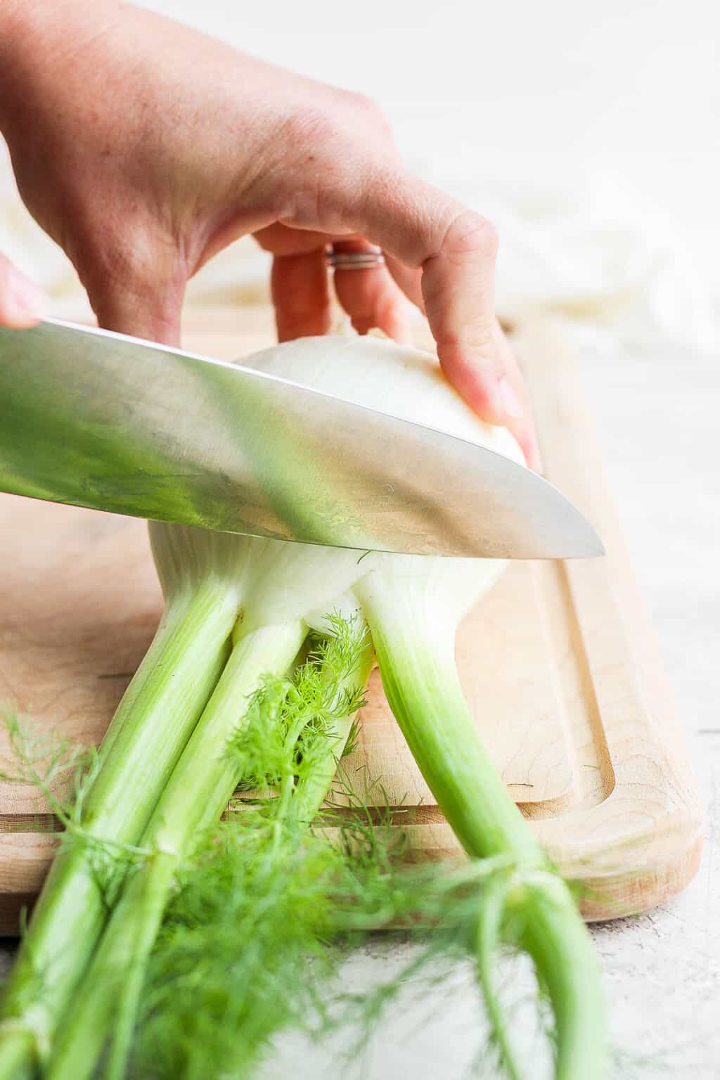 How to Cut Fennel - The Wooden Skillet