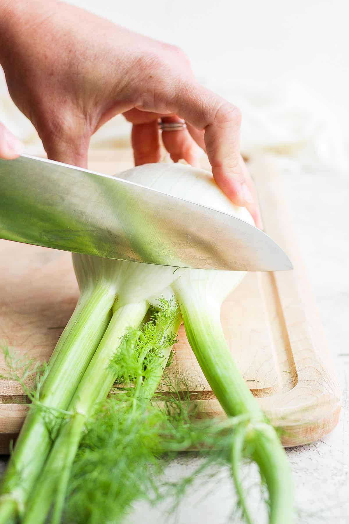 How to Cut Fennel - The Wooden Skillet