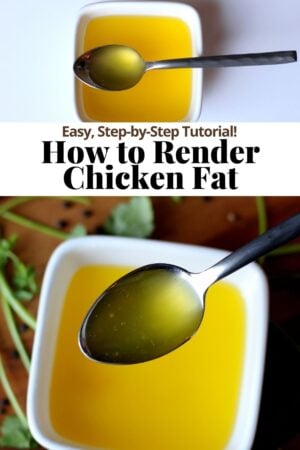 How to Render Chicken Fat [Schmaltz] - The Wooden Skillet