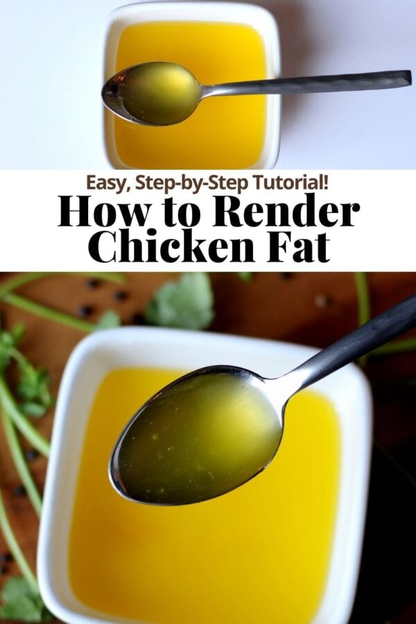 How to Render Chicken Fat [Schmaltz] - The Wooden Skillet