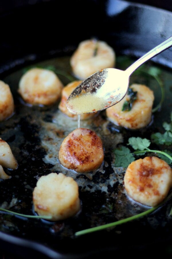 Brown-Buttered Scallops - The Wooden Skillet