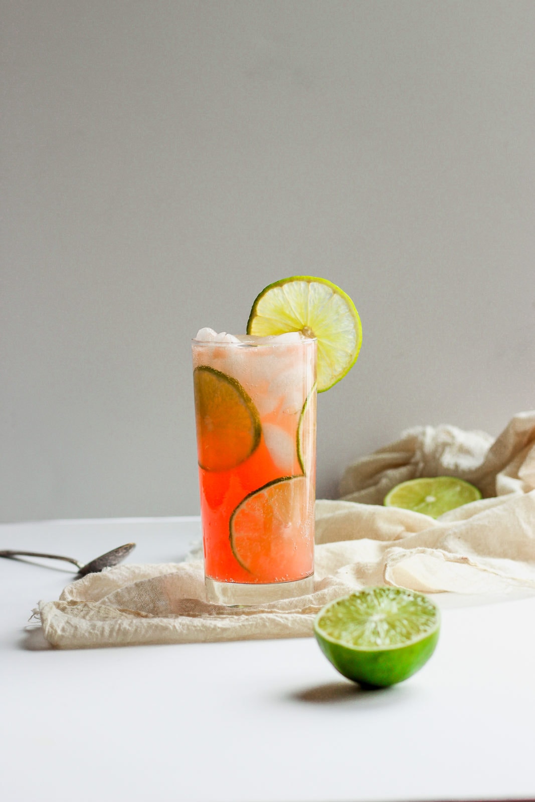 Refreshing Guava Lime Kombucha Mocktail - The Wooden Skillet