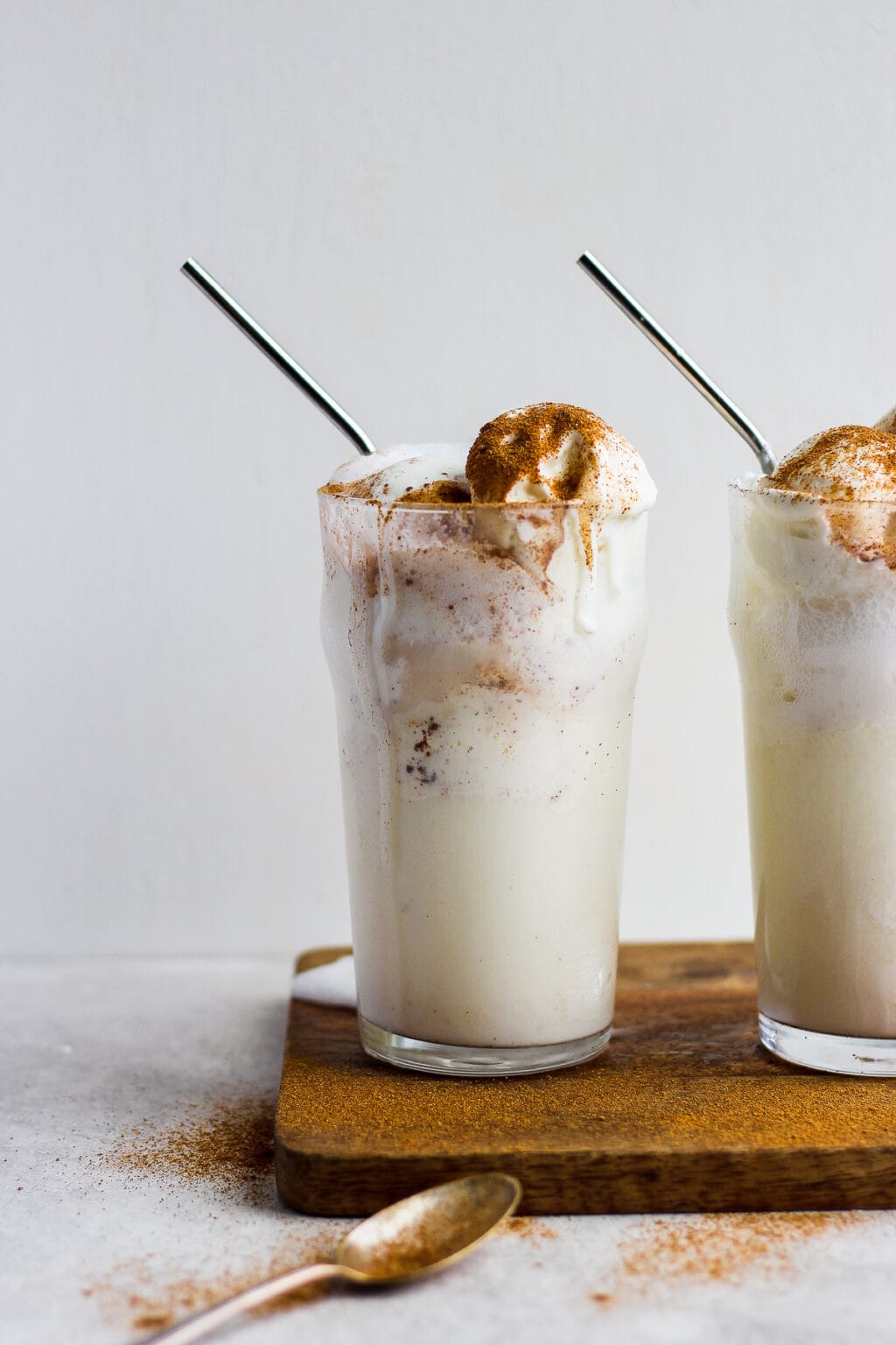 Dairy-Free Pumpkin Ginger Root Beer Float - The Wooden Skillet