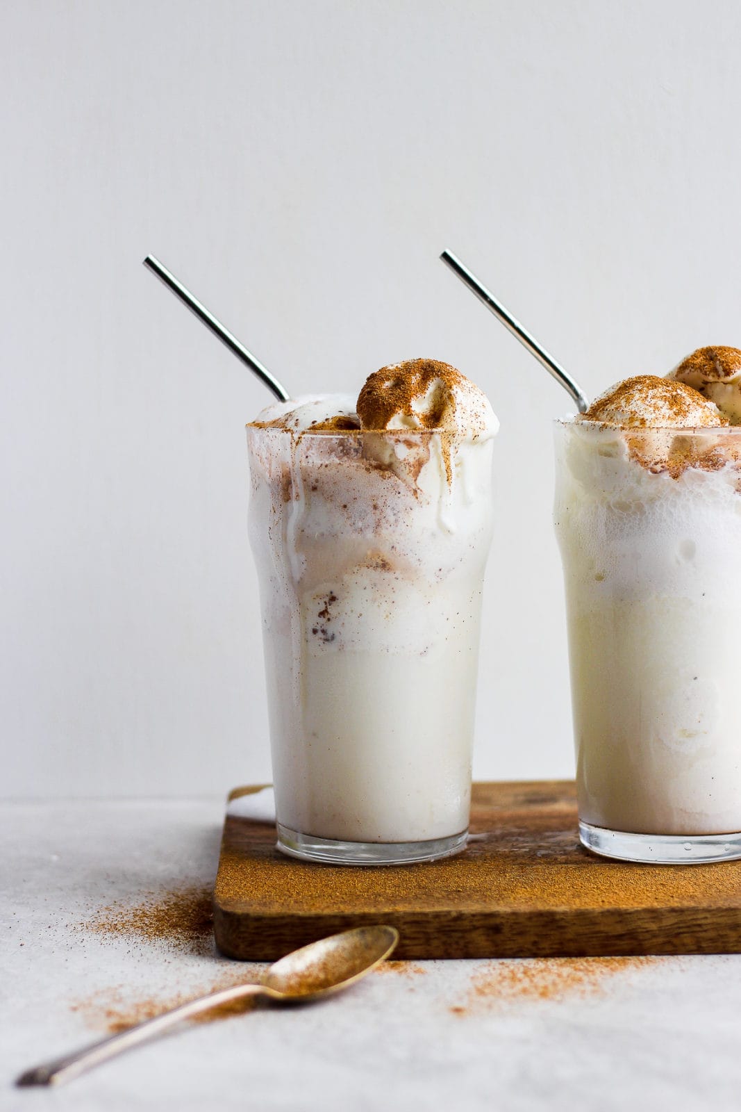 Dairy-Free Pumpkin Ginger Root Beer Float - The Wooden Skillet