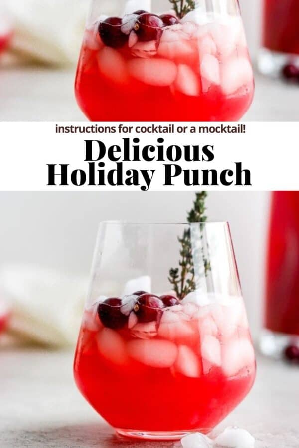 Easy Holiday Punch - The Wooden Skillet