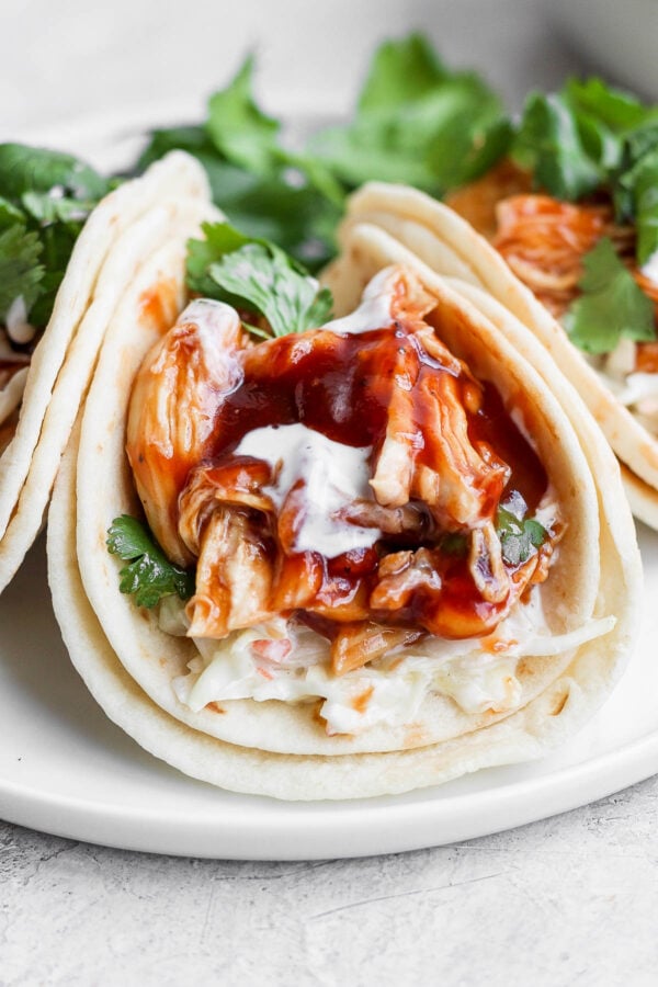 BBQ Chicken Tacos - The Wooden Skillet