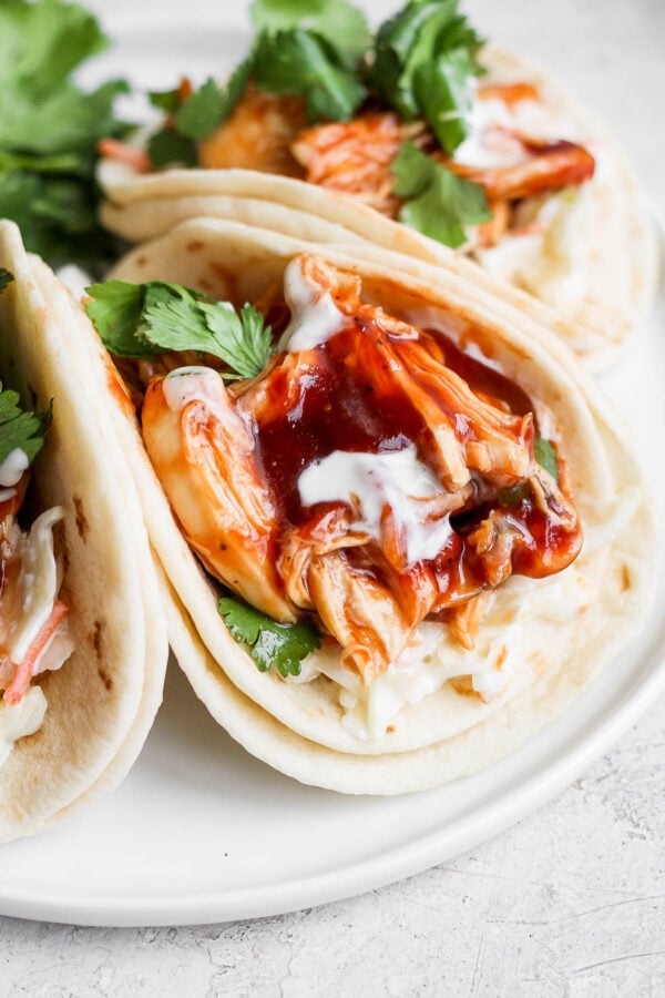 BBQ Chicken Tacos - The Wooden Skillet