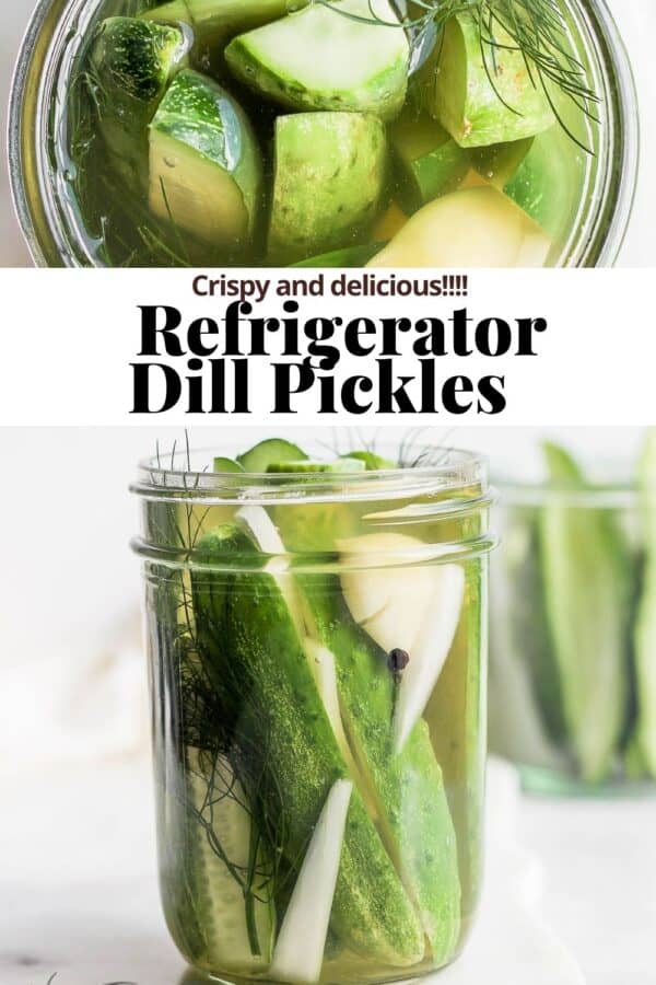 Refrigerator Dill Pickles - The Wooden Skillet