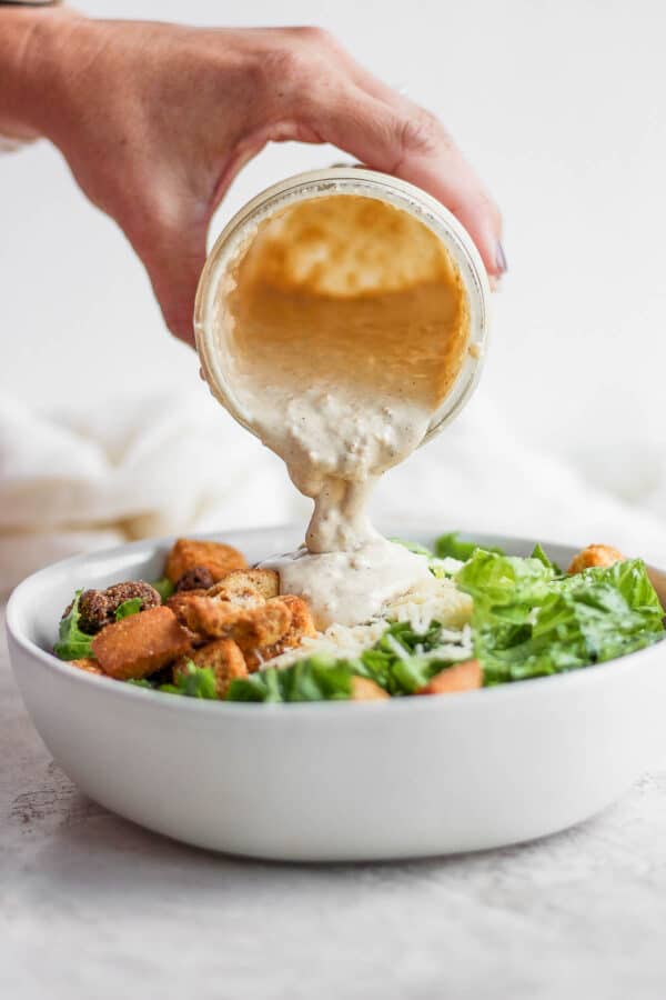 Healthy Caesar Dressing - The Wooden Skillet