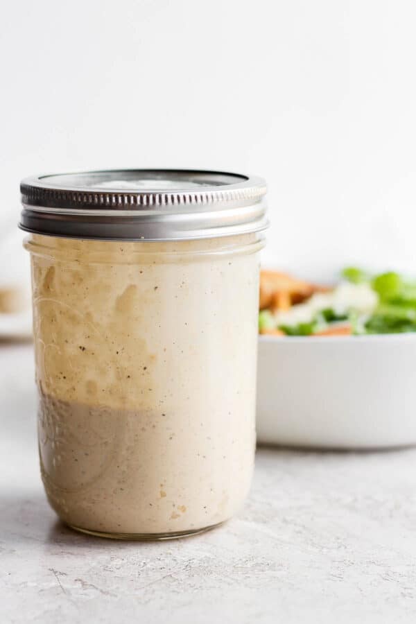 Healthy Caesar Dressing - The Wooden Skillet