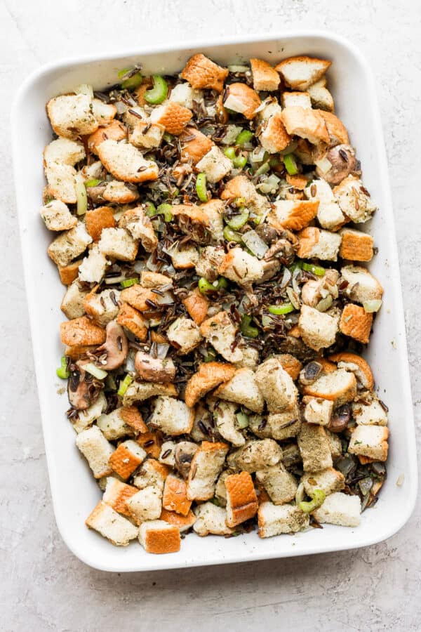 Wild Rice Stuffing - The Wooden Skillet