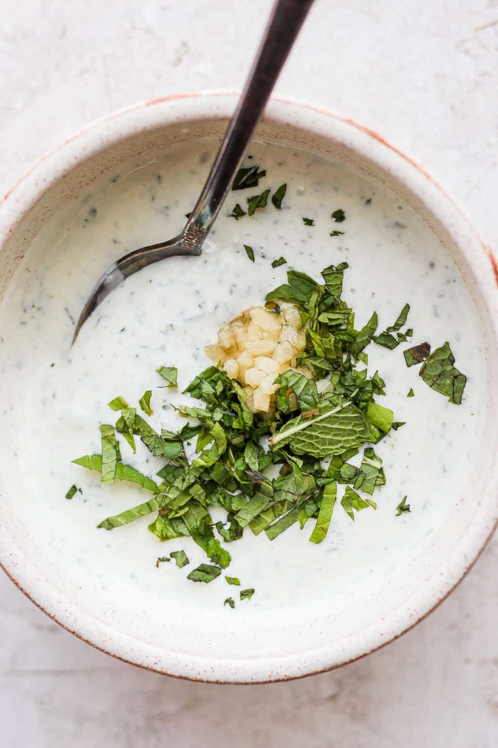 Creamy Mint Lamb Sauce (with Greek yogurt) - The Wooden Skillet