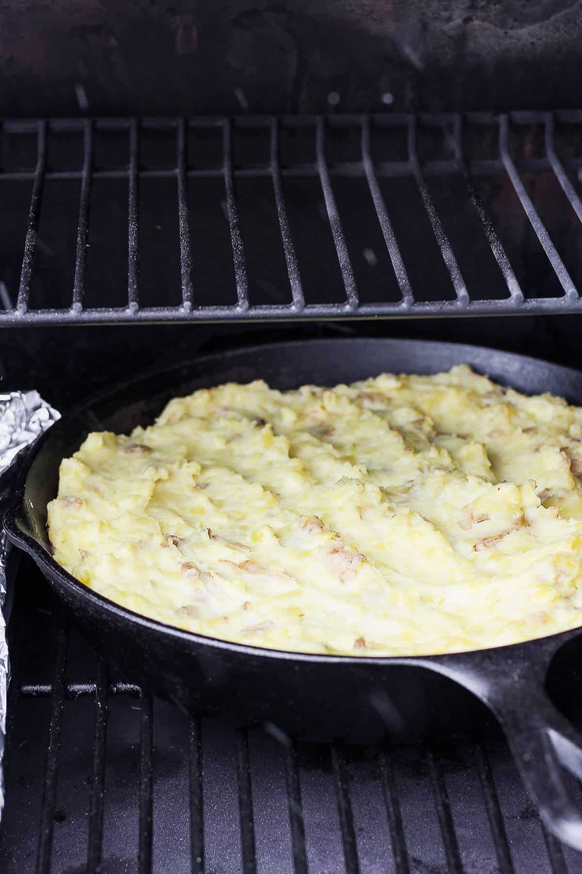 Smoked Mashed Potatoes - The Wooden Skillet