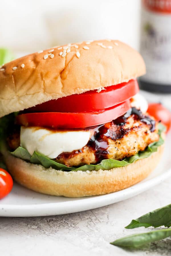 Caprese Burger - The Wooden Skillet