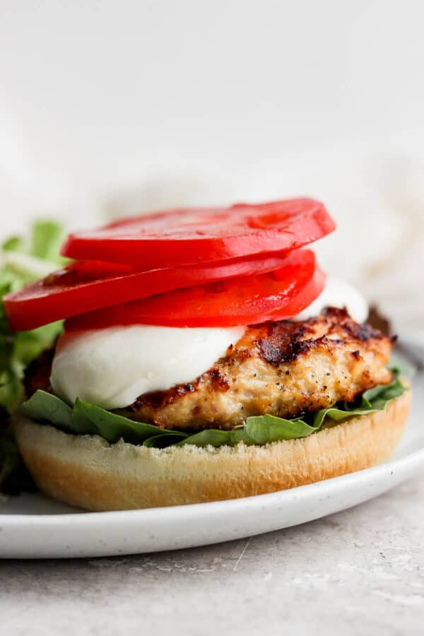 Caprese Burger - The Wooden Skillet