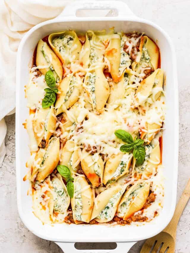 Stuffed Shells With Meat Story - The Wooden Skillet