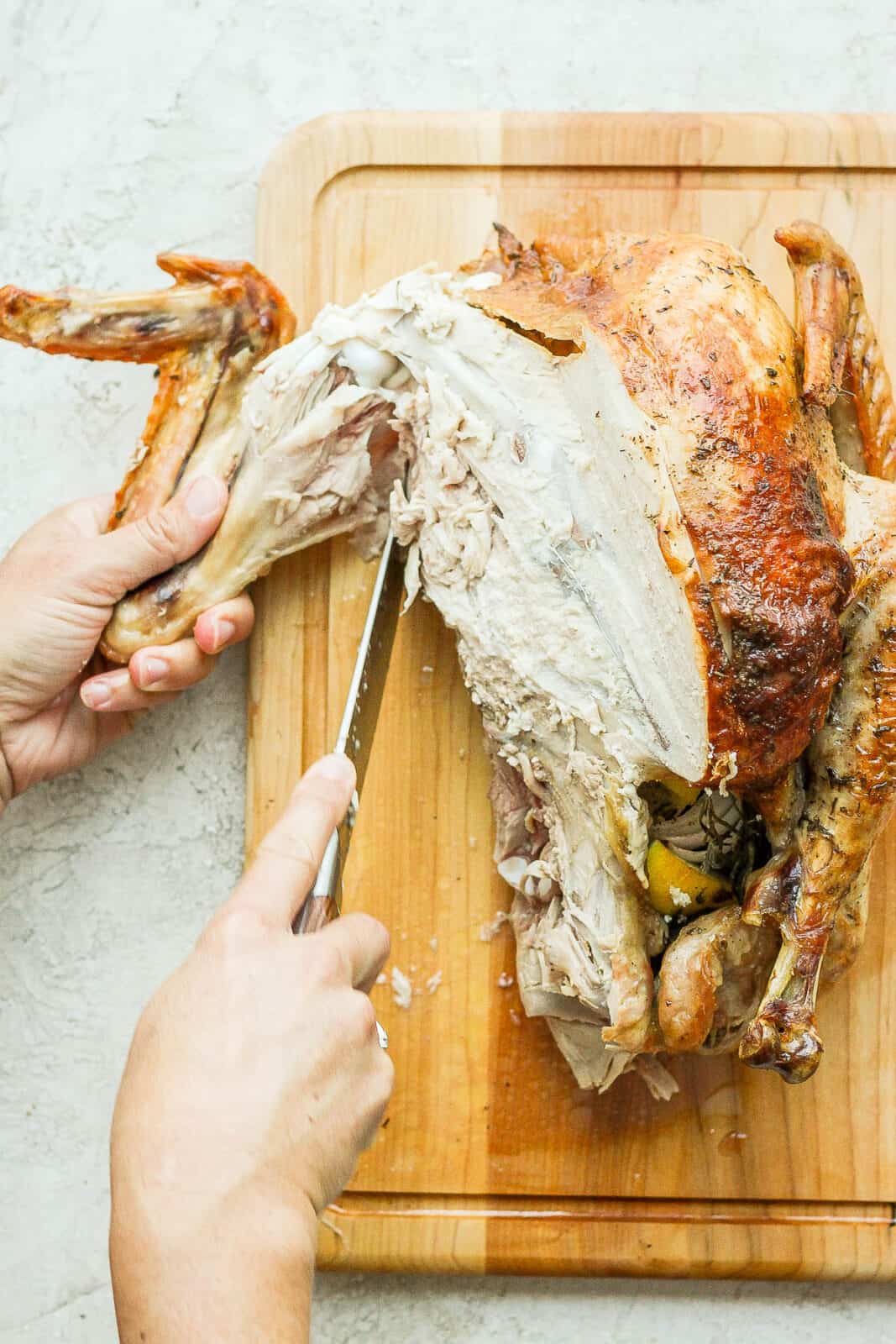 How to Carve a Turkey - The Wooden Skillet