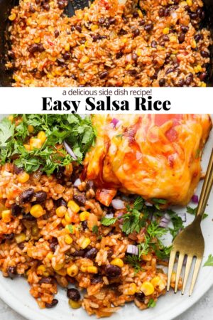 Salsa Rice - The Wooden Skillet