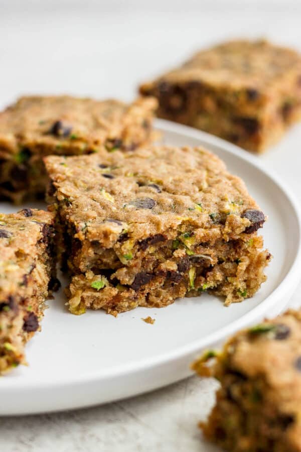 Chocolate Chip Zucchini Bars - The Wooden Skillet