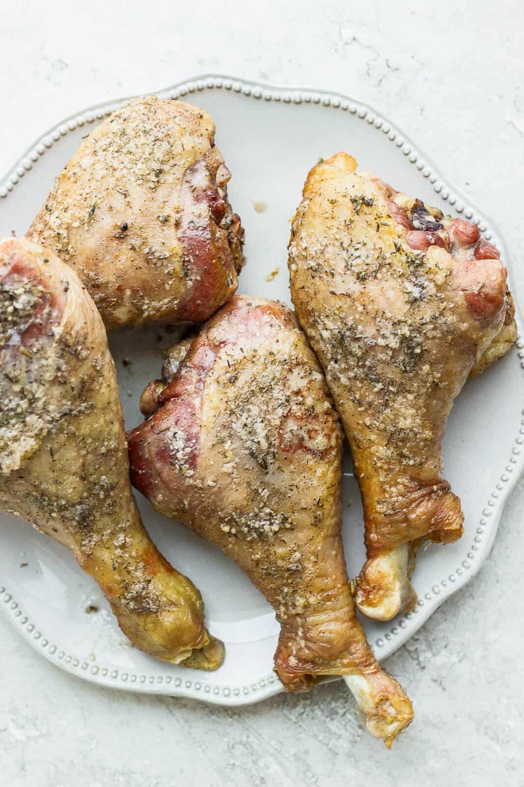 Juicy Smoked Turkey Legs + Brine - The Wooden Skillet