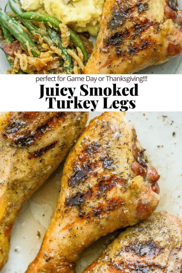 Juicy Smoked Turkey Legs - The Wooden Skillet