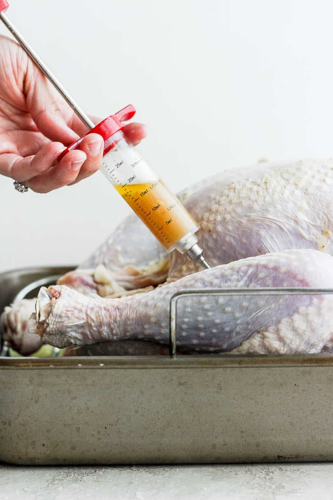 Turkey Injection Recipe (butter + herb) - The Wooden Skillet