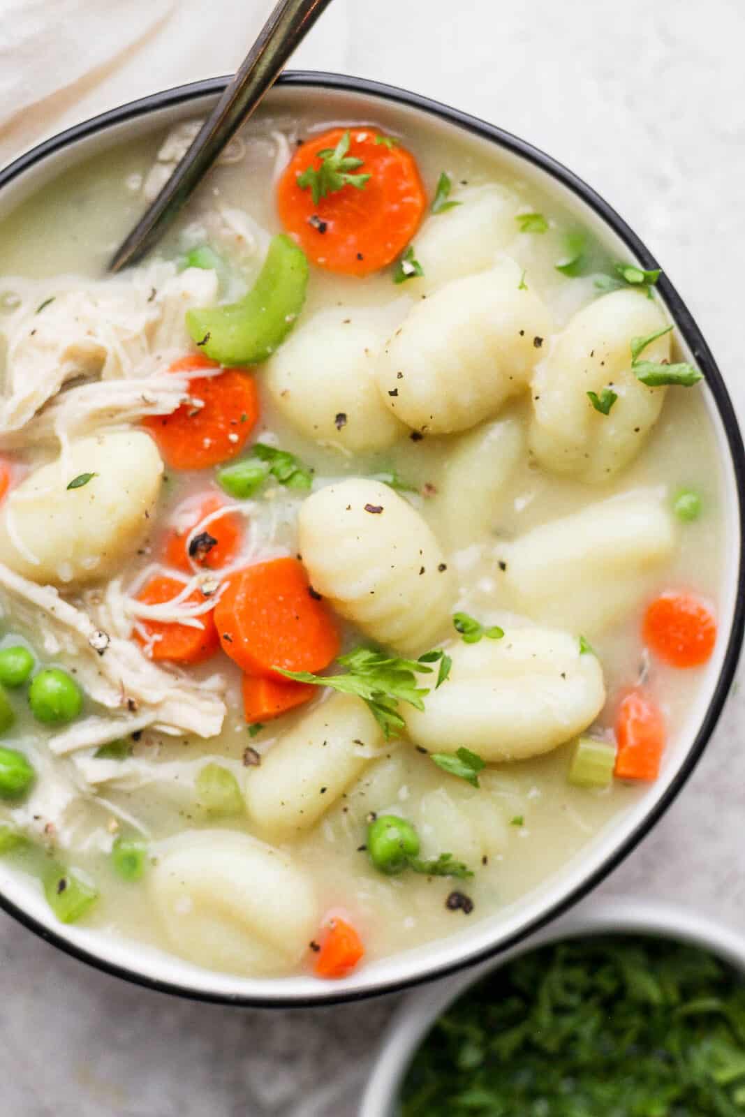 Chicken Gnocchi Soup - The Wooden Skillet