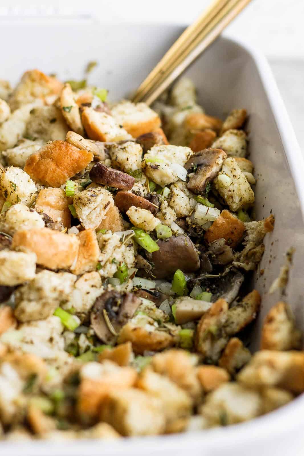 Best EVER Sourdough Stuffing - The Wooden Skillet