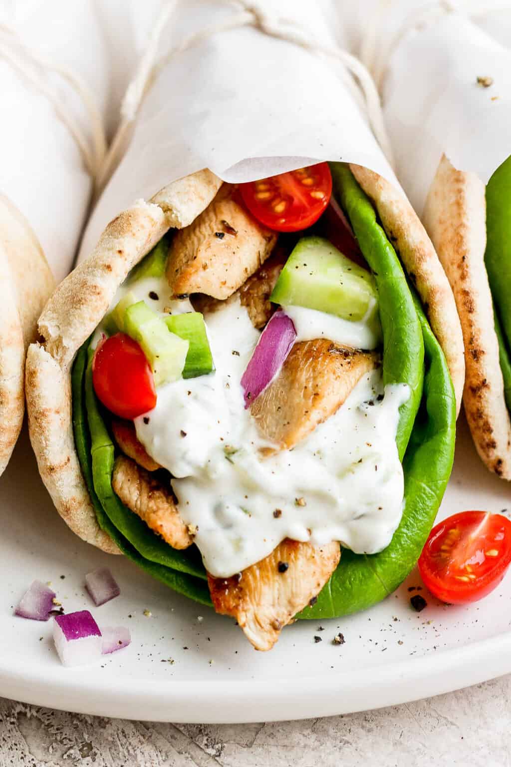 Chicken Gyros - The Wooden Skillet