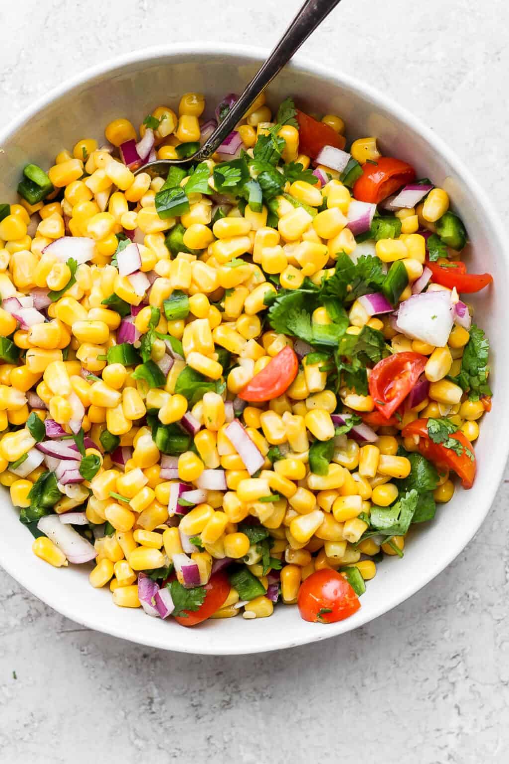 Easy Corn Salsa - The Wooden Skillet