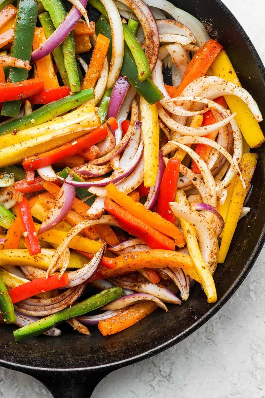 Fajita Veggies - The Wooden Skillet