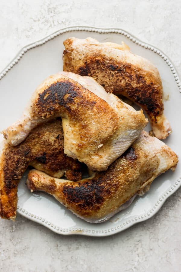 Braised Lemon Garlic Chicken - The Wooden Skillet