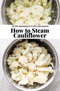 Steamed Cauliflower - The Wooden Skillet