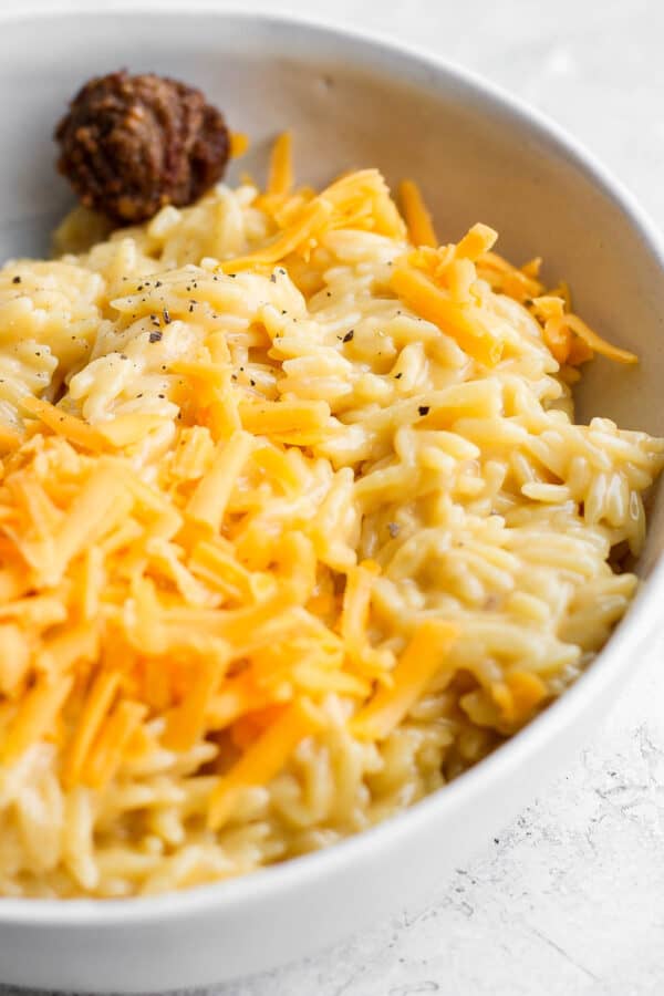 Cheesy Orzo - The Wooden Skillet