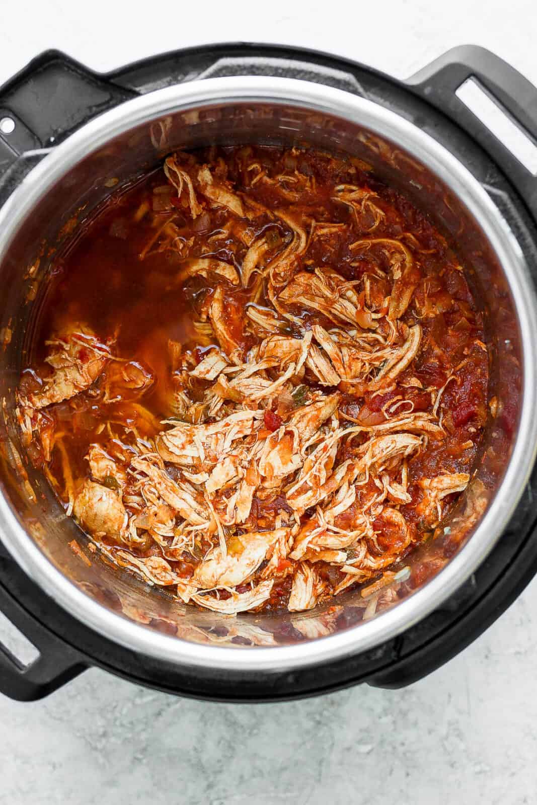 Super Easy Salsa Chicken (slow cooker + instant pot) - The Wooden Skillet