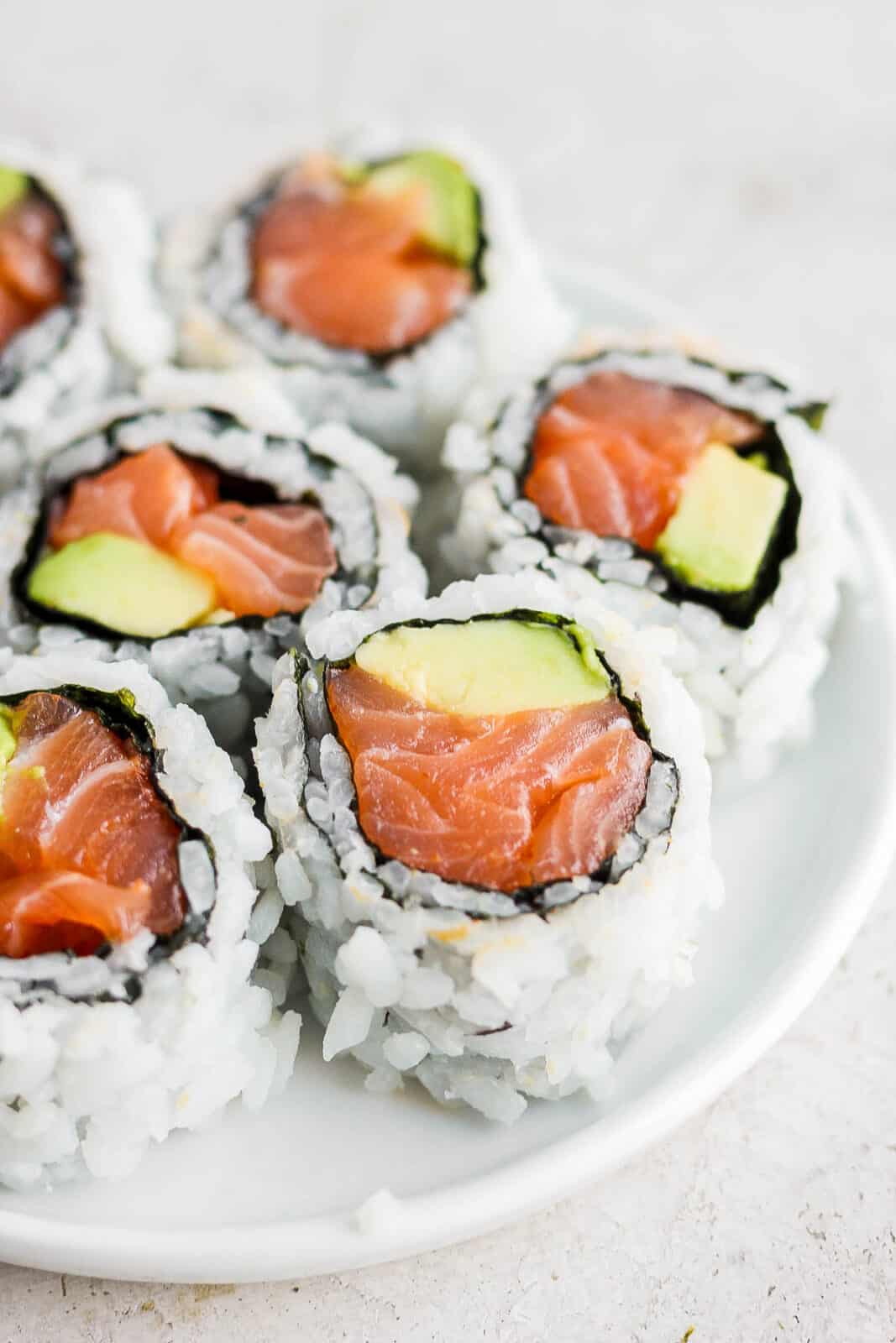 Spicy Salmon Roll - The Wooden Skillet
