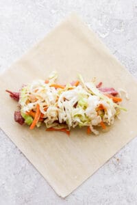 Corned Beef and Cabbage Egg Rolls - The Wooden Skillet