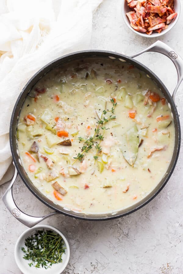 Dairy Free Clam Chowder - The Wooden Skillet