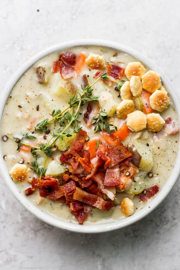 Dairy Free Clam Chowder - The Wooden Skillet