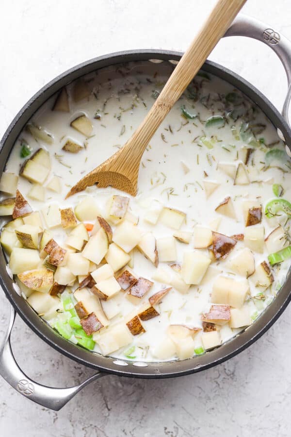 Dairy Free Clam Chowder - The Wooden Skillet