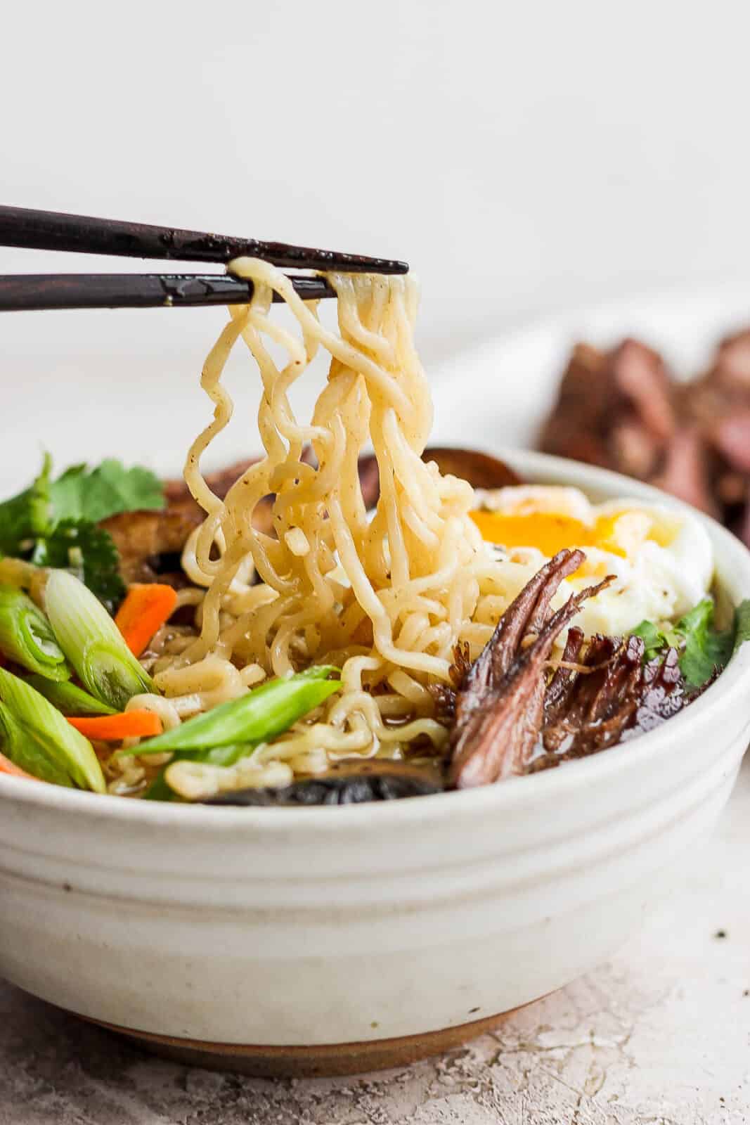 Slow Cooker Beef Ramen Noodles - The Wooden Skillet