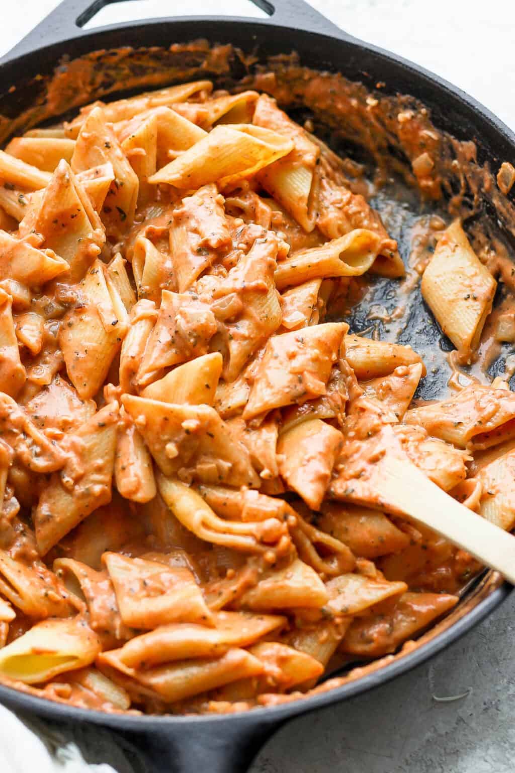 Creamy Tomato Pasta - The Wooden Skillet
