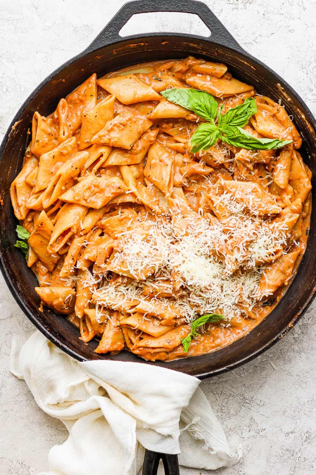 Creamy Tomato Pasta - The Wooden Skillet