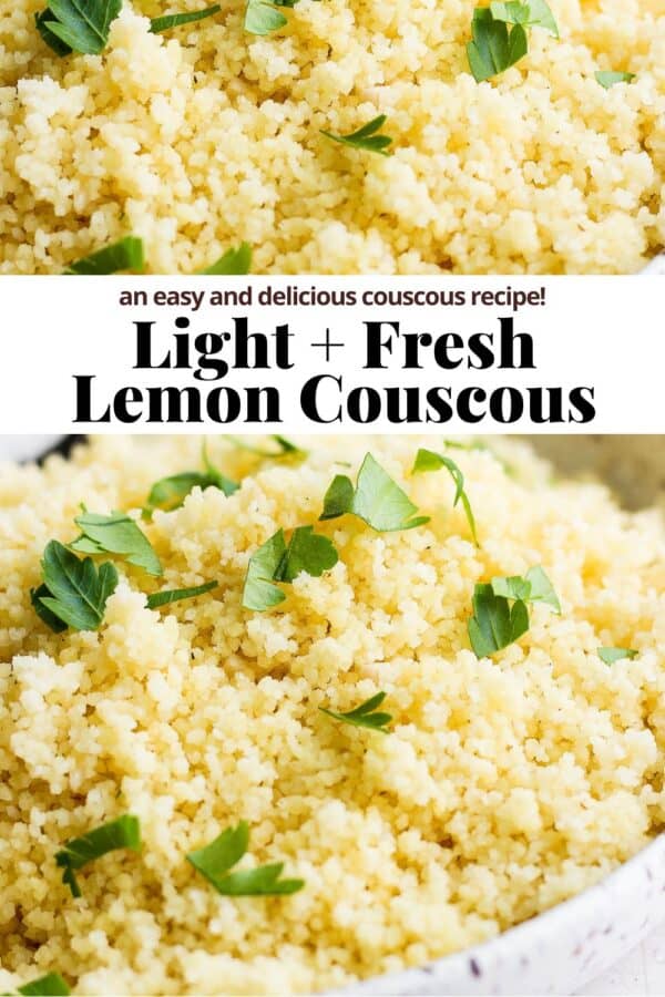 Lemon Couscous - The Wooden Skillet