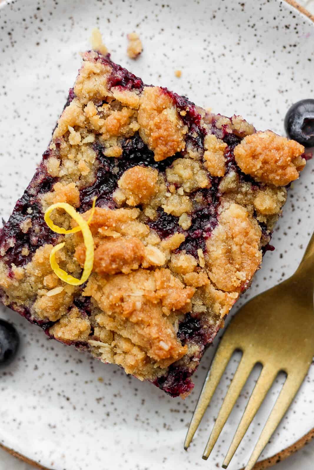 Blueberry Crumb Bars - The Wooden Skillet