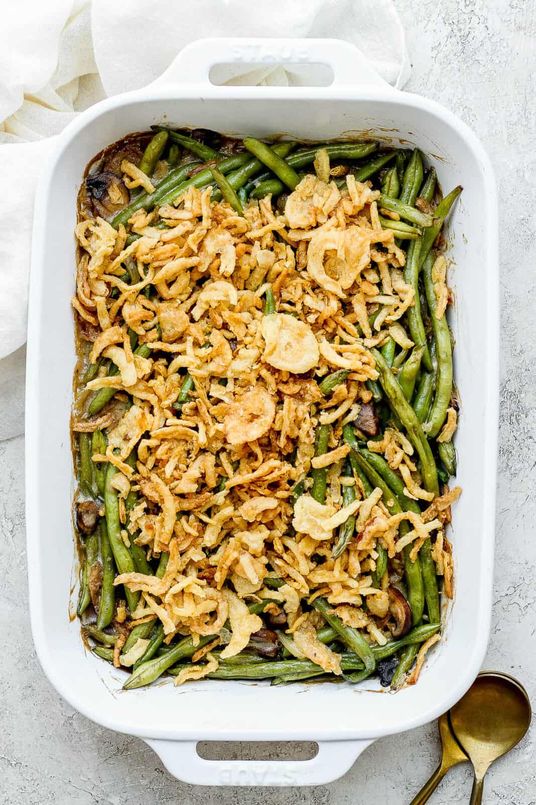Fresh Green Bean Casserole (from scratch) - The Wooden Skillet