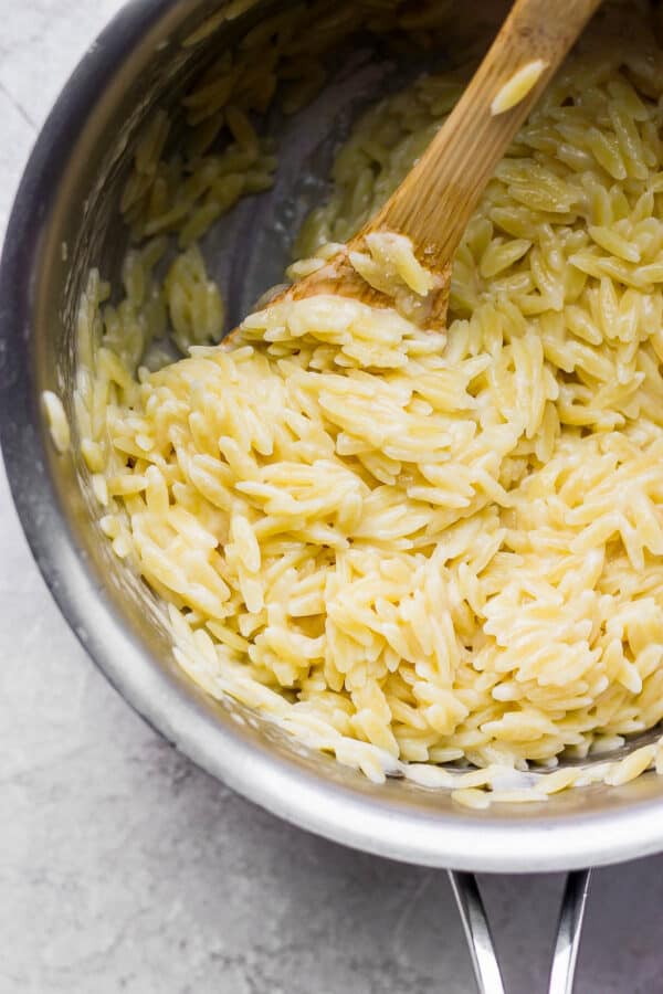 Parmesan Orzo - The Wooden Skillet