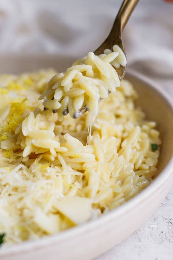 Parmesan Orzo - The Wooden Skillet