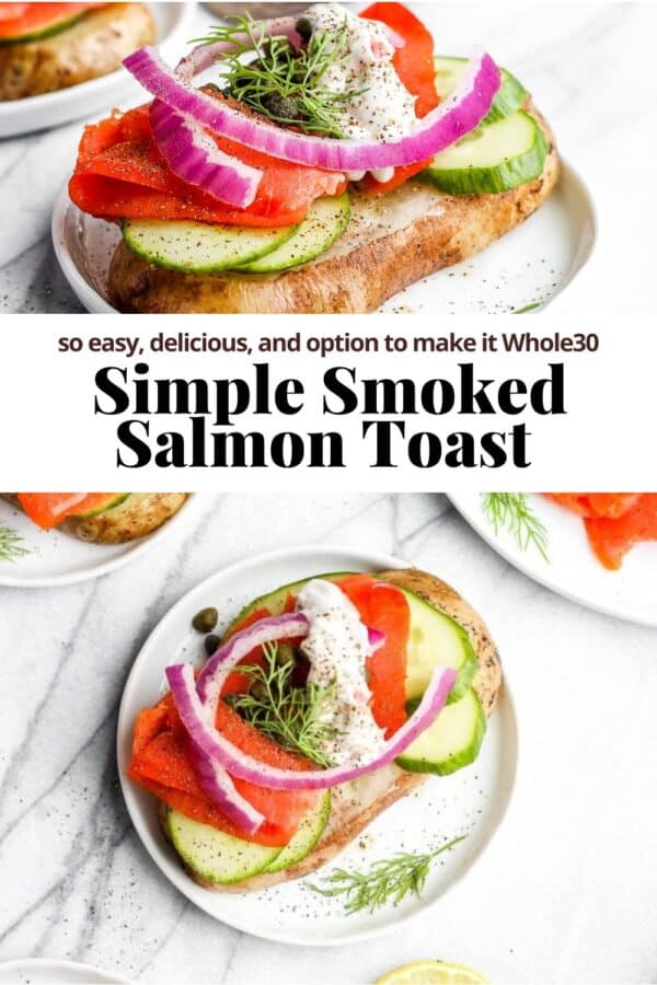 Smoked Salmon Toast - The Wooden Skillet