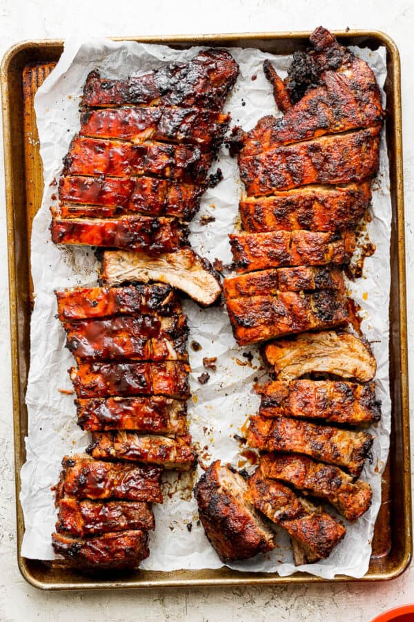 BEST Grilled Ribs (ribs on the grill) - The Wooden Skillet
